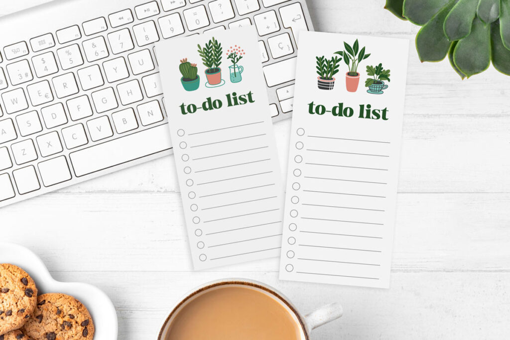 Cute Printable To-Do List {Free PDF with Lovely Plants Design ...